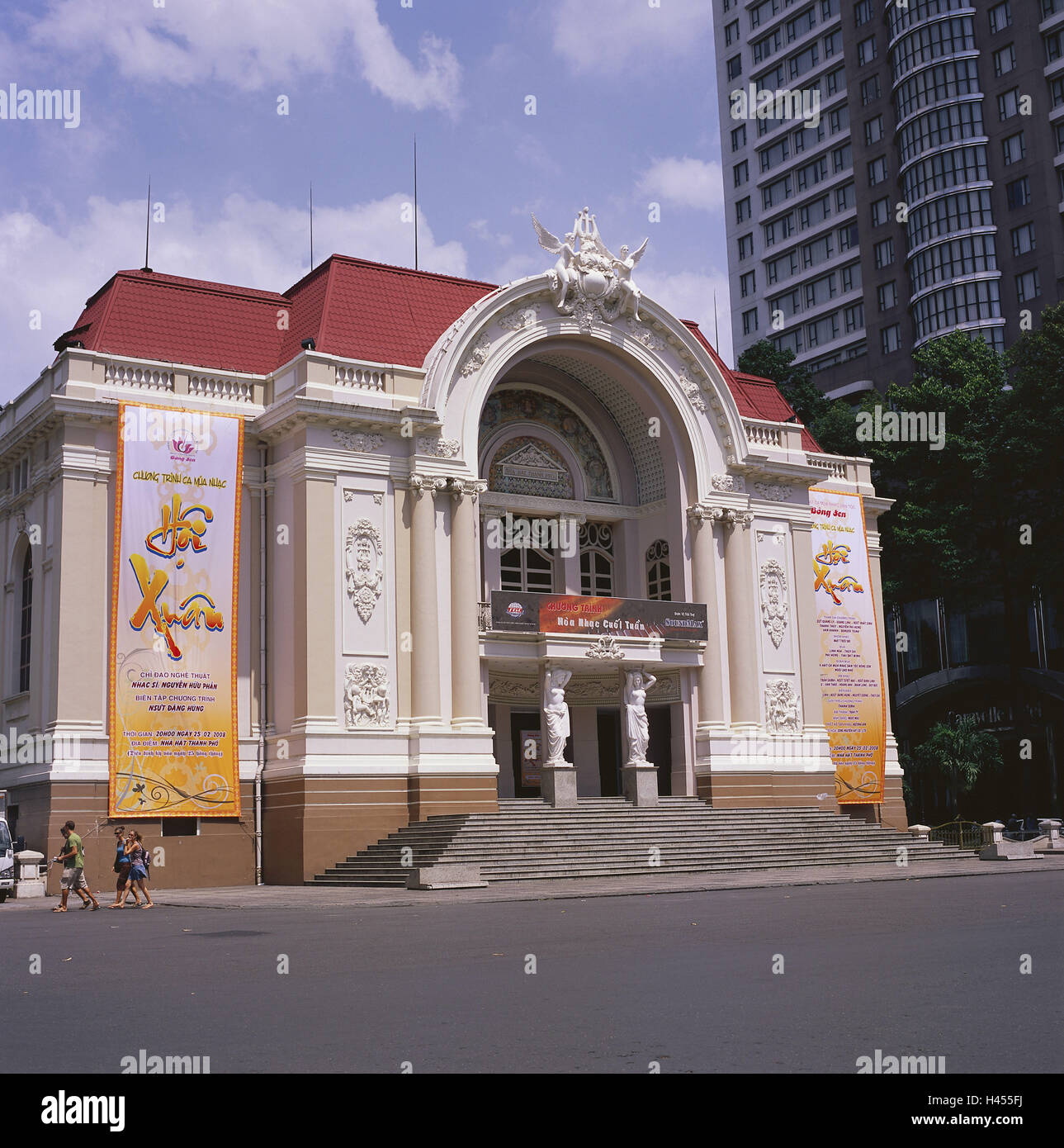 Vietnam, Ho Chi Minh City, opera, Asia, South-East Asia, town ...
