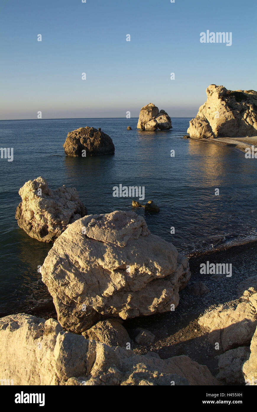Cyprus, Greek part, Aphrodite's Rock, Petra tou Romiou, rock coast, sea ...