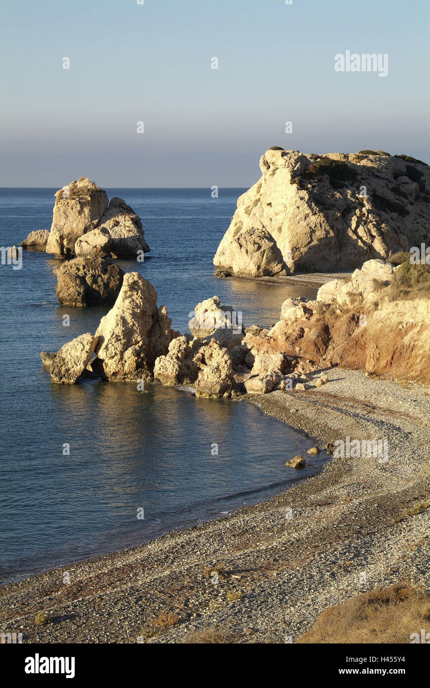 Cyprus, Greek part, Aphrodite's Rock, Petra tou Romiou, rock coast, sea ...