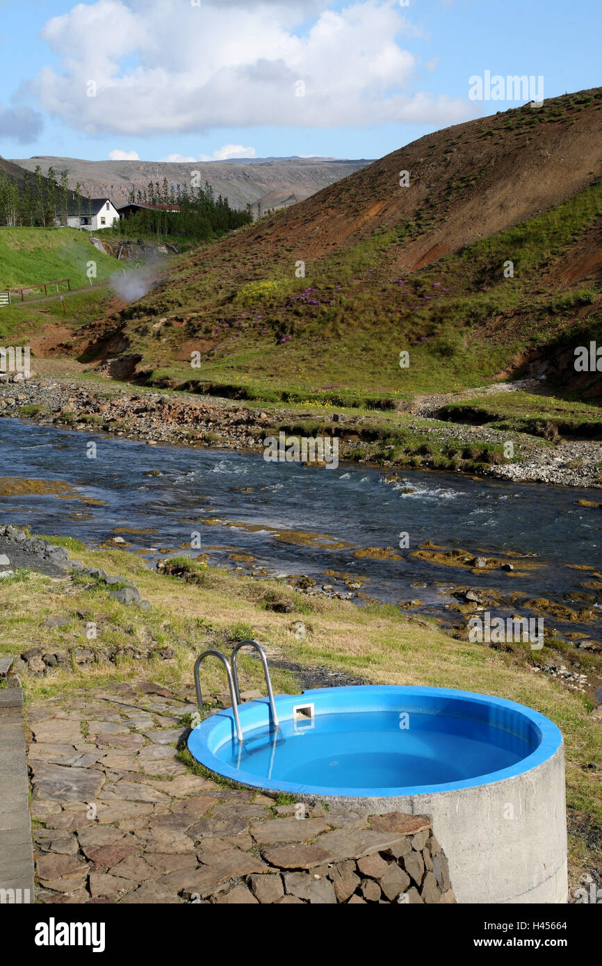 Bath, riverside, Iceland Stock Photo - Alamy
