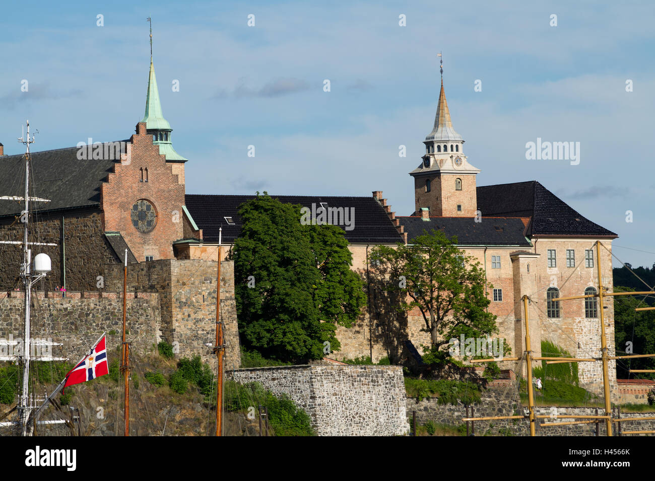 oslolandscape with a view of the castle Stock Photo - Alamy