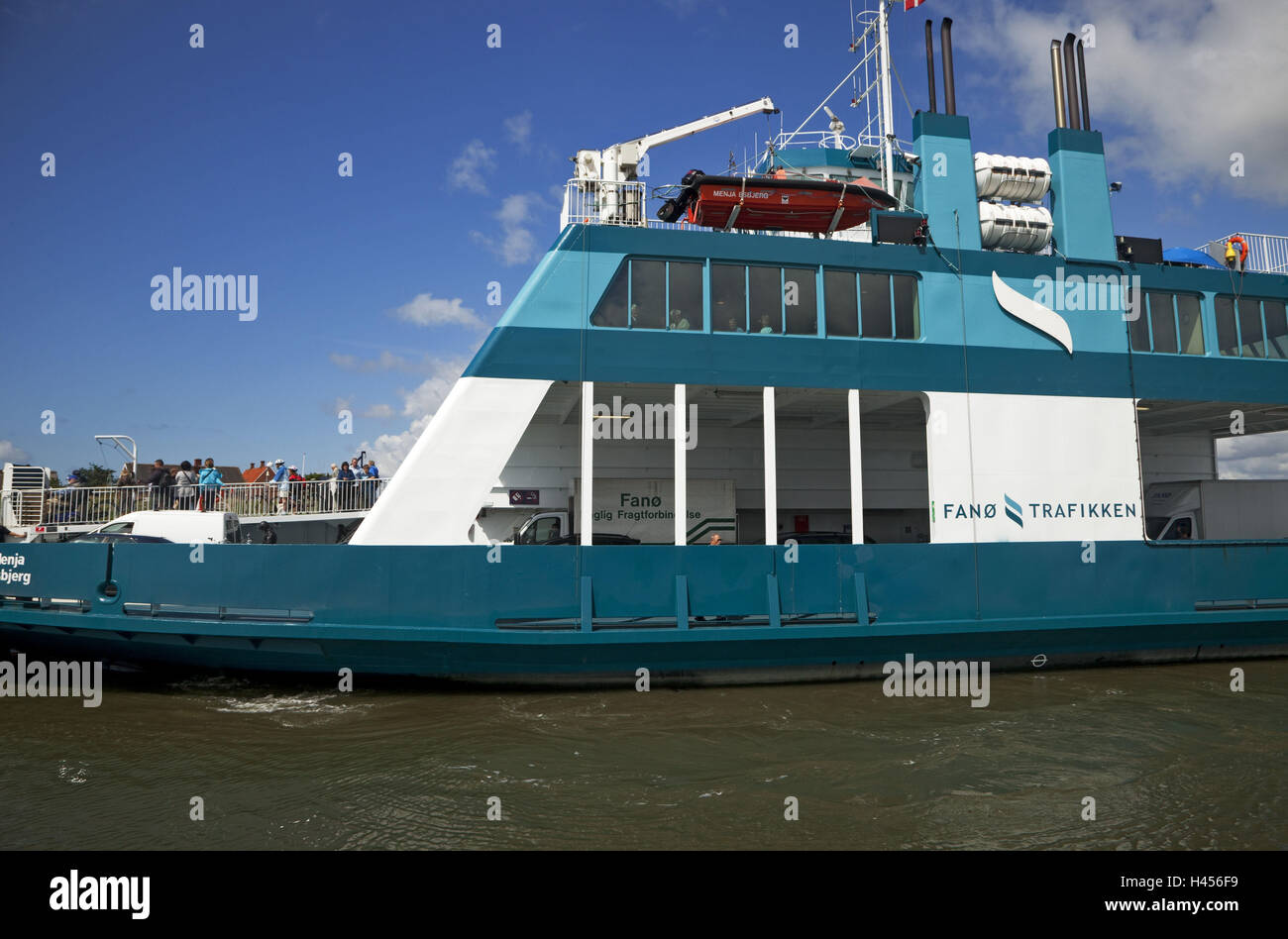 Ferry, side view, detail Stock Photo - Alamy