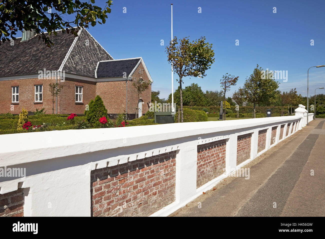 Church, defensive wall, detail Stock Photo - Alamy