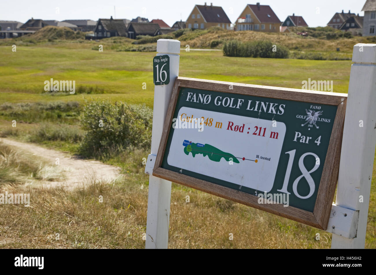 Golf course, sign Stock Photo - Alamy