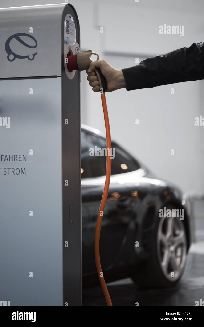 Electromobile, charge, loading station, connector, energy, medium close ...