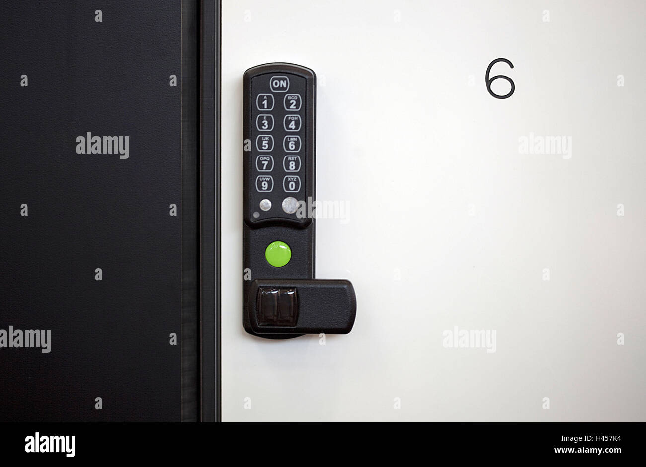 Door with digital access code Stock Photo - Alamy