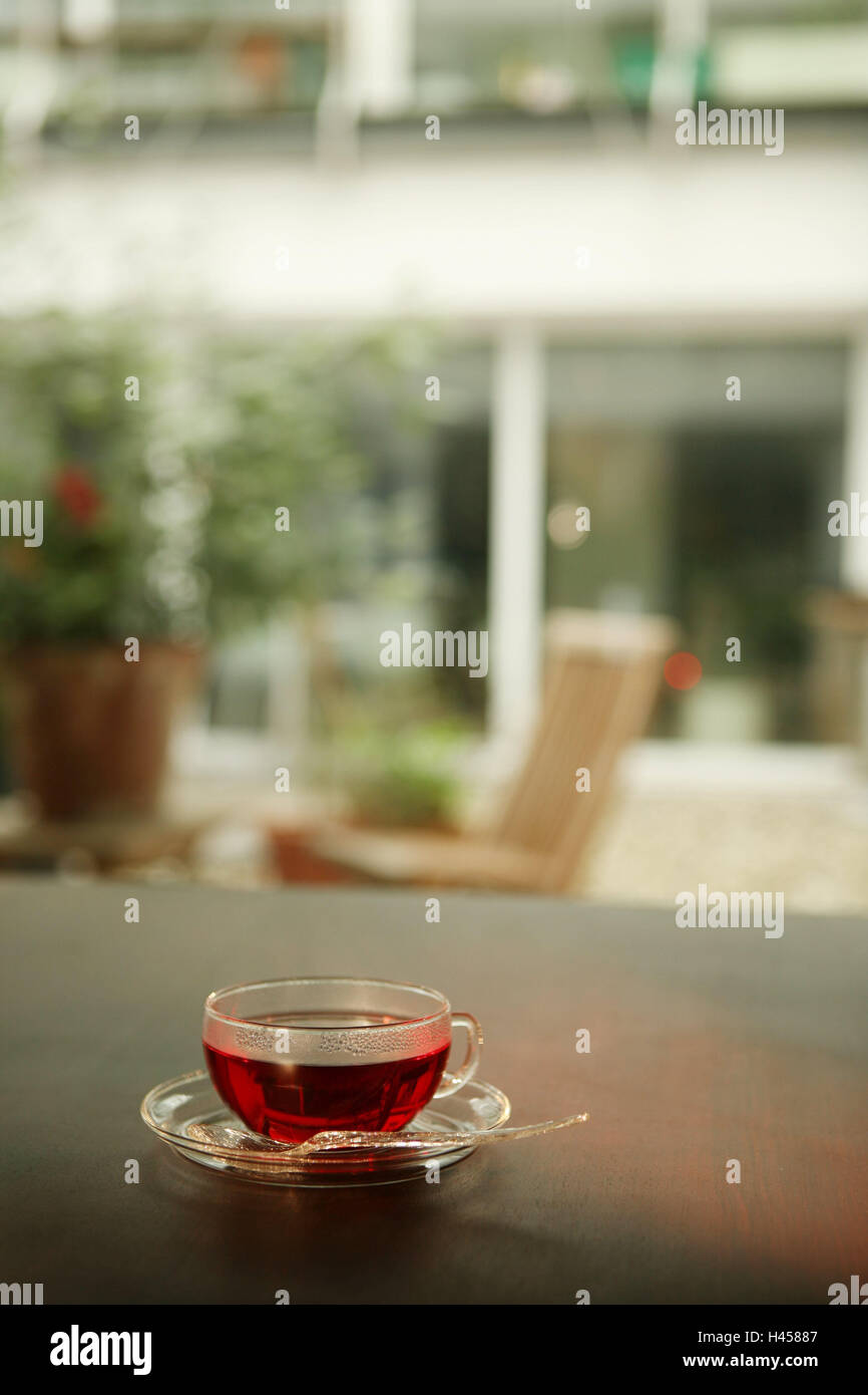 Cup, fruit tea, glass cup teacup, tea, drink, hot drink, hotly, red ...