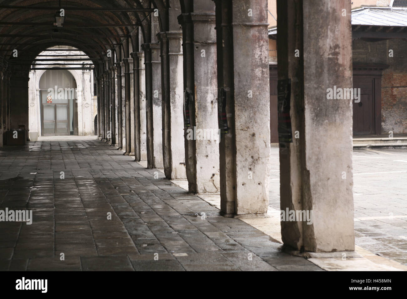 Italy, Venice, building, arcade walk, Veneto, structure historically ...