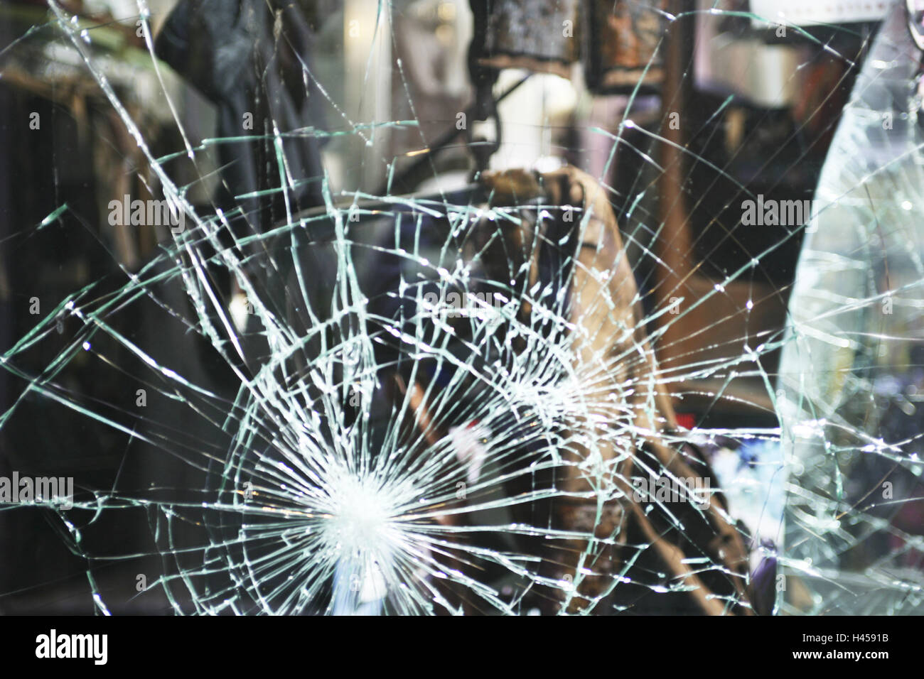 Shop, detail, shop-window, broken, fissures, business, boutique ...