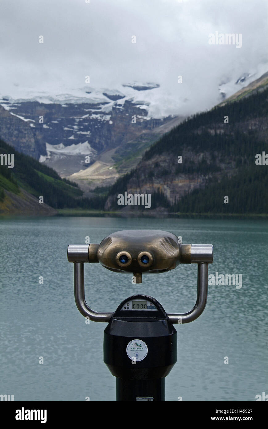 Canada, Alberta, Banff-Nationalpark, brine Louise, Münzfernrohr Stock ...