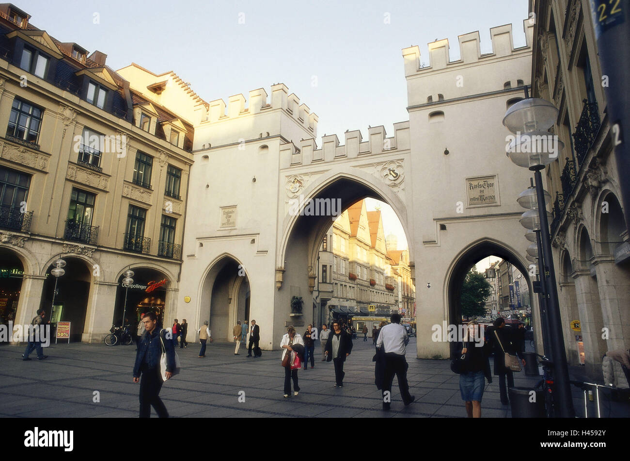 Pedestrian zone city karl karlstor culture medieval hi-res stock ...