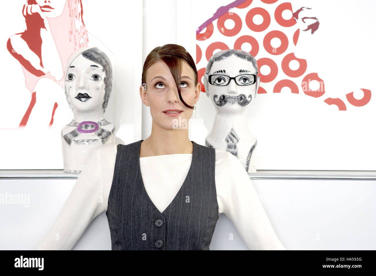 Woman, face, hair strand, high-looks, Portrait, artworks, busts ...