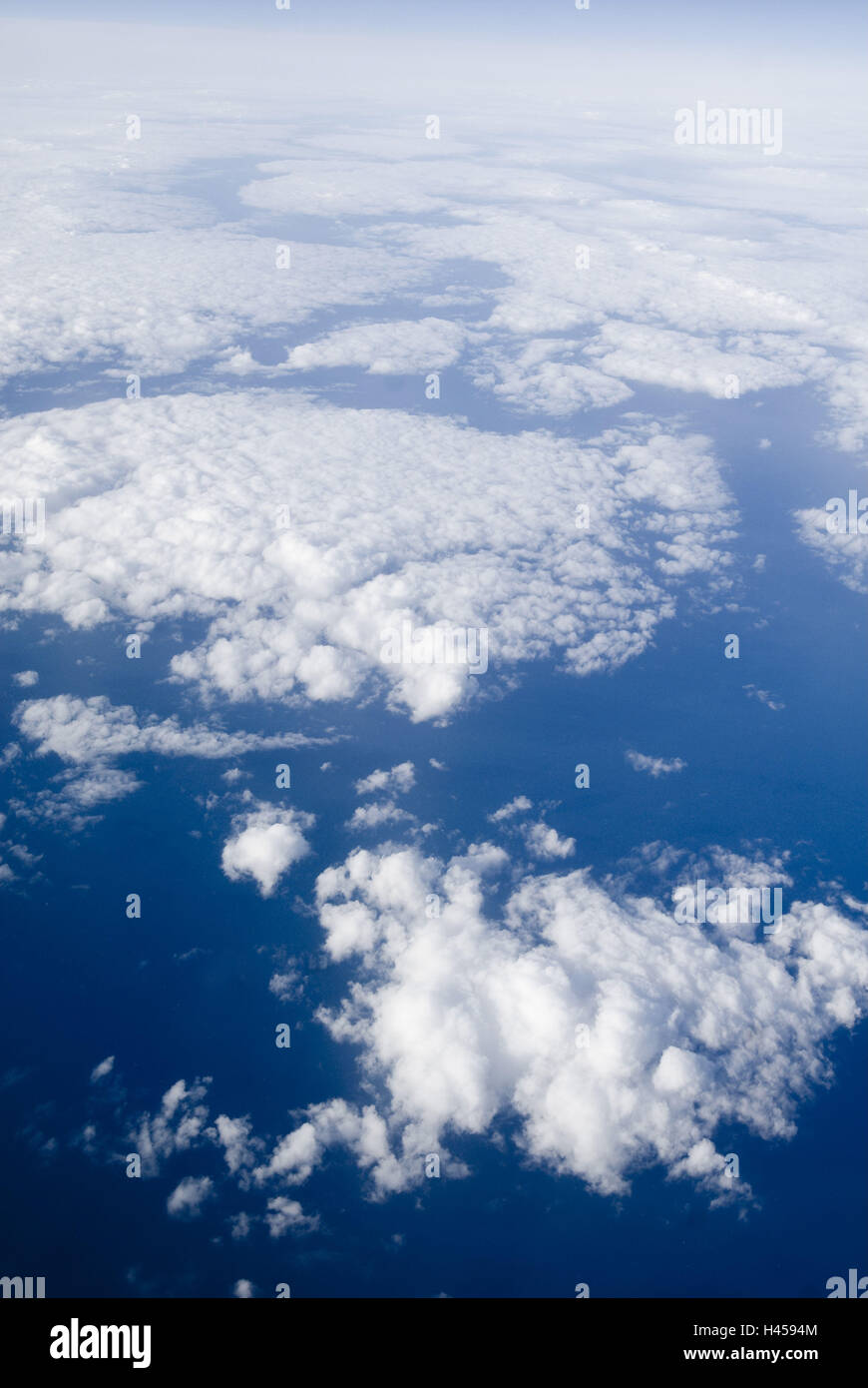 Aerial view cloudy clouds sky blue hi-res stock photography and images ...