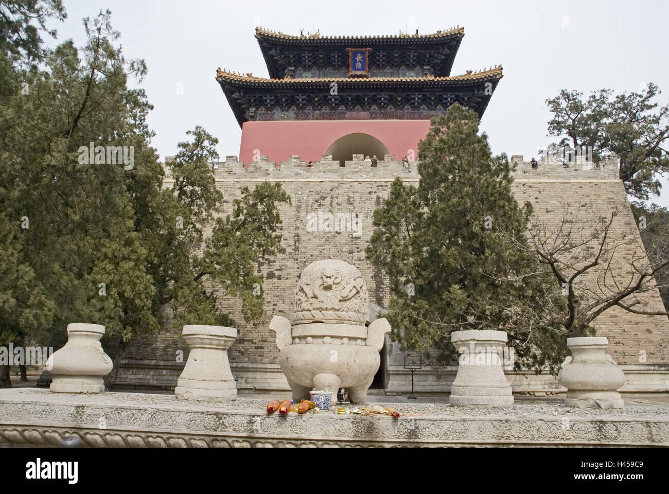 China, Ming tombs, Ming-Shisan-Ling, mausoleum, Changling tomb ...