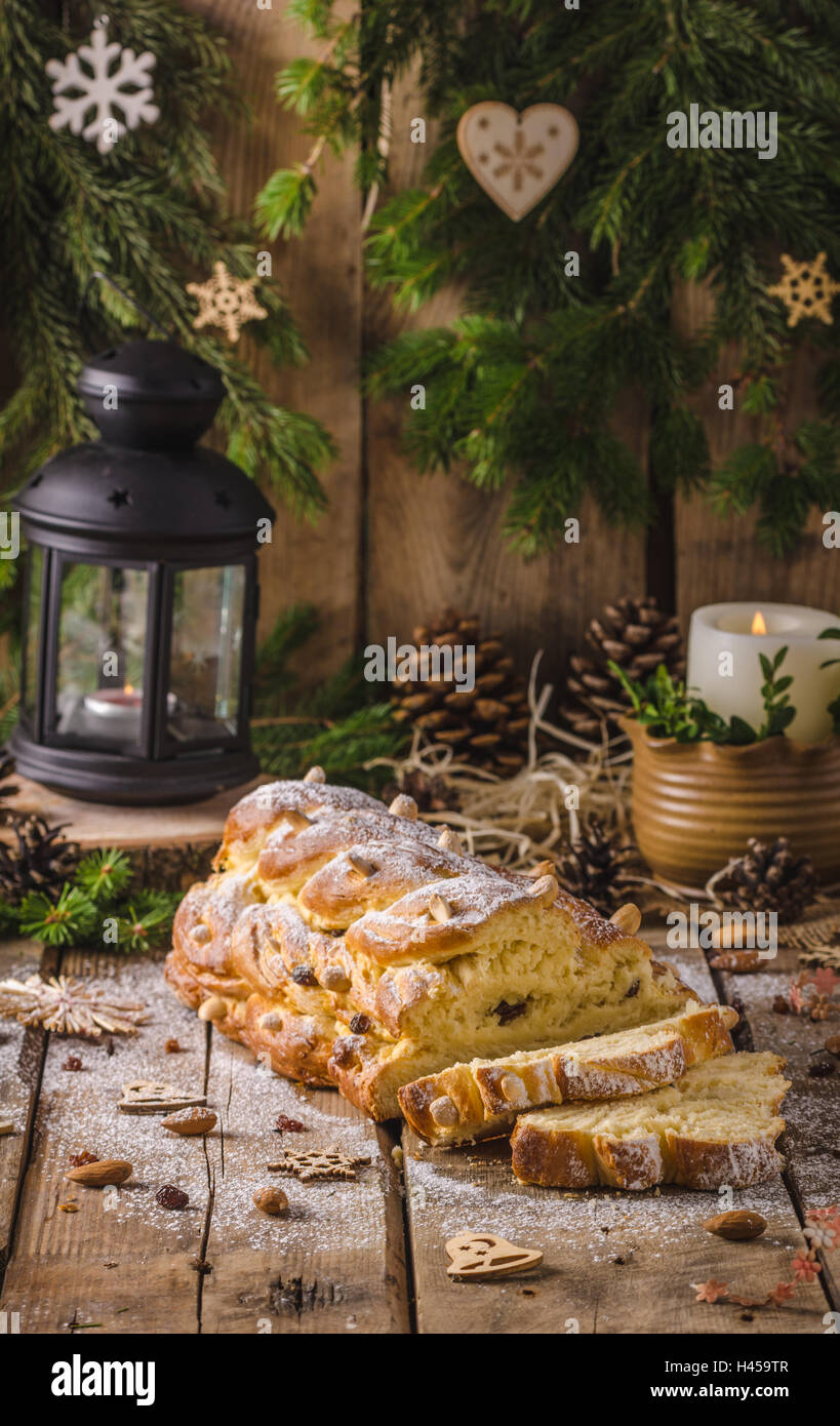 Traditional Czech Christmas cake, Vanocka, delicious breakfast for ...