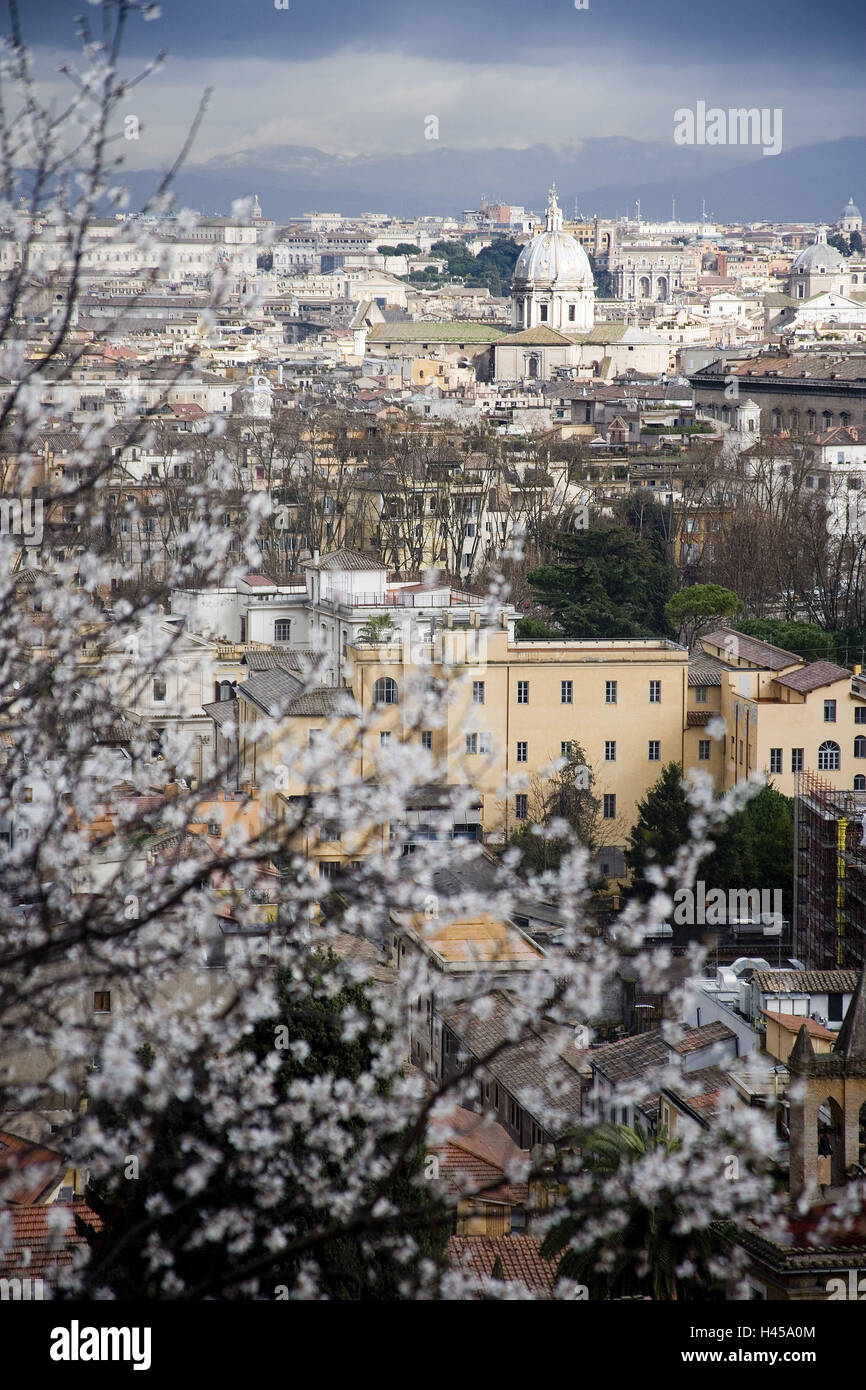 Location Monte Gianicolo, town overview, Rome, Italy Stock Photo - Alamy
