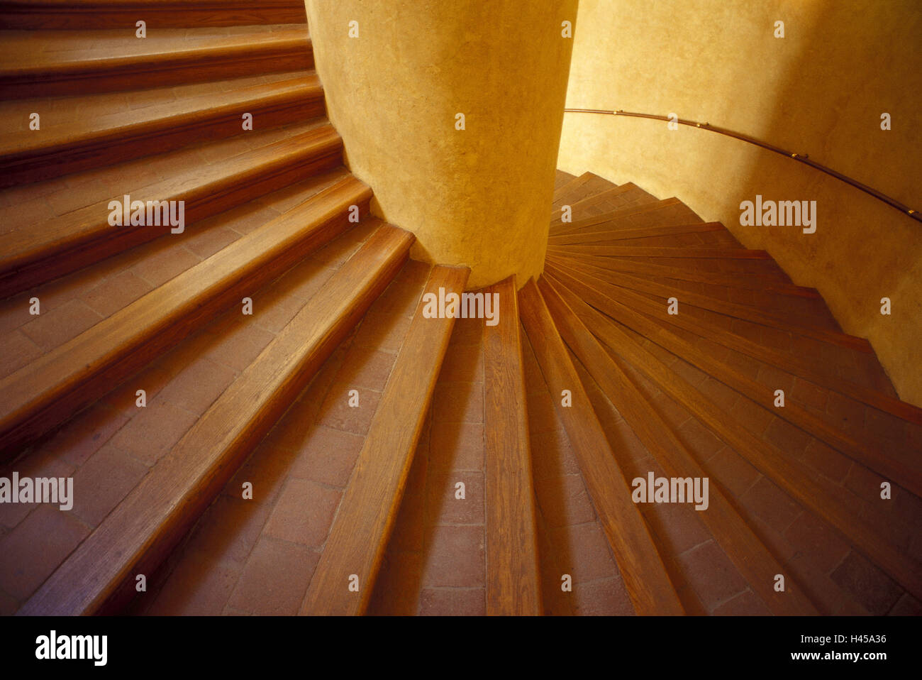 Czechia, Prague, forest stone palace, spiral staircase, detail, place ...