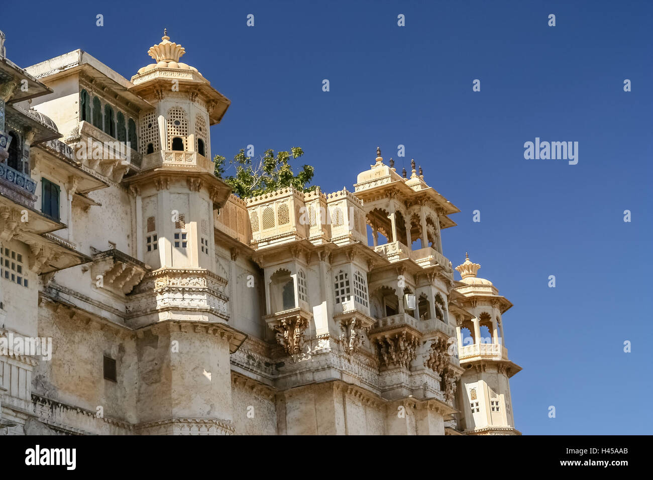 Details of the magnificent Udaipur Palace, India Stock Photo - Alamy