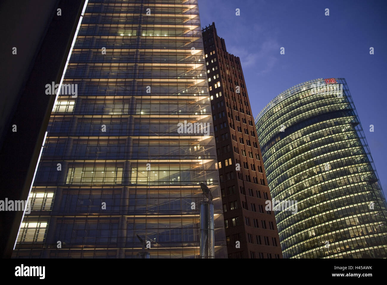 Germany, Berlin, Potsdam space, office building, Kollhoff tower, German ...