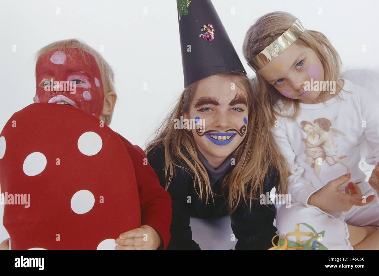 Carnival, children, lining, costumes, portrait, person, siblings, girls ...