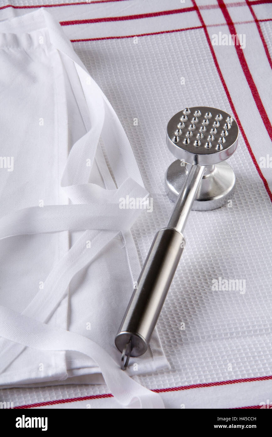 Meat doorknocker, culinary towel Stock Photo - Alamy