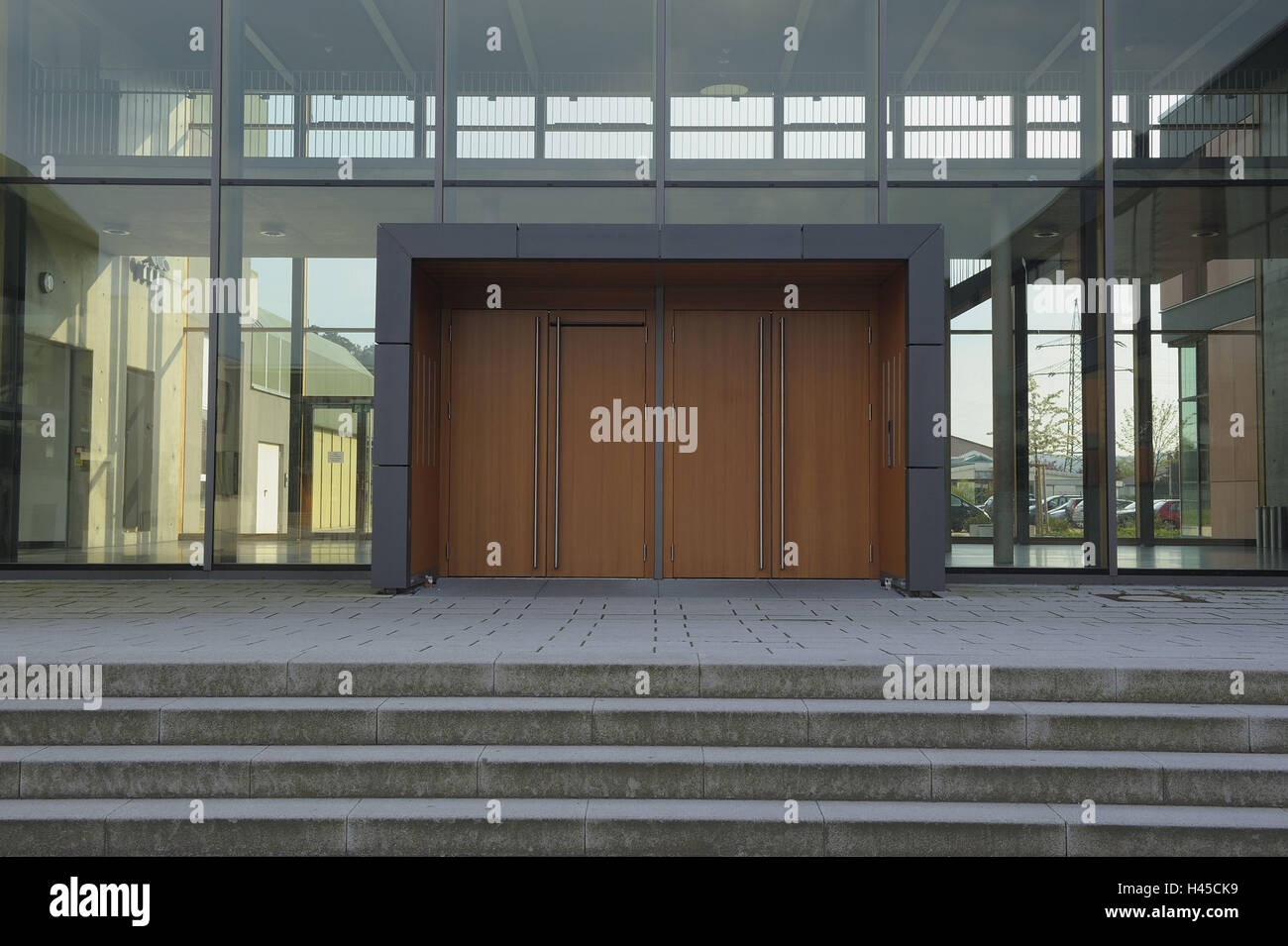 Germany, Bavaria, field Elsen, school centre, 'Julius Echter high ...