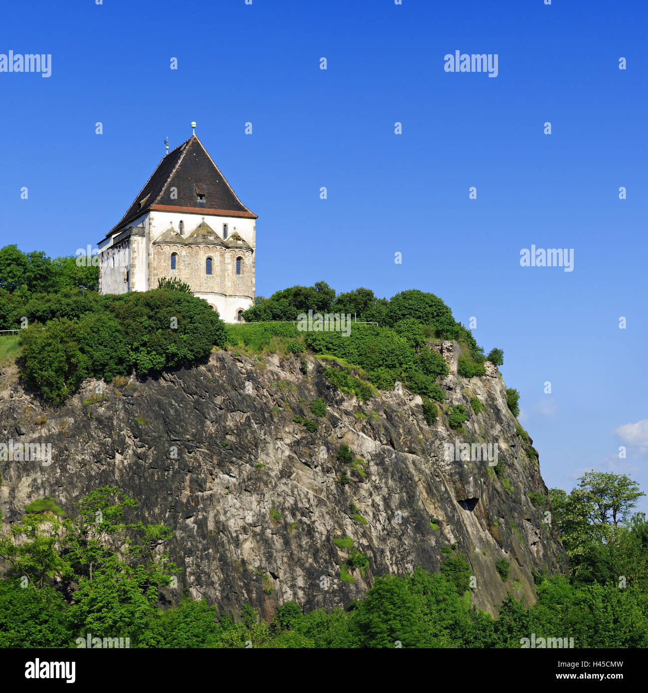 Germany, Saxony-Anhalt, Landsberg, castle, double chapel, Romanesque ...