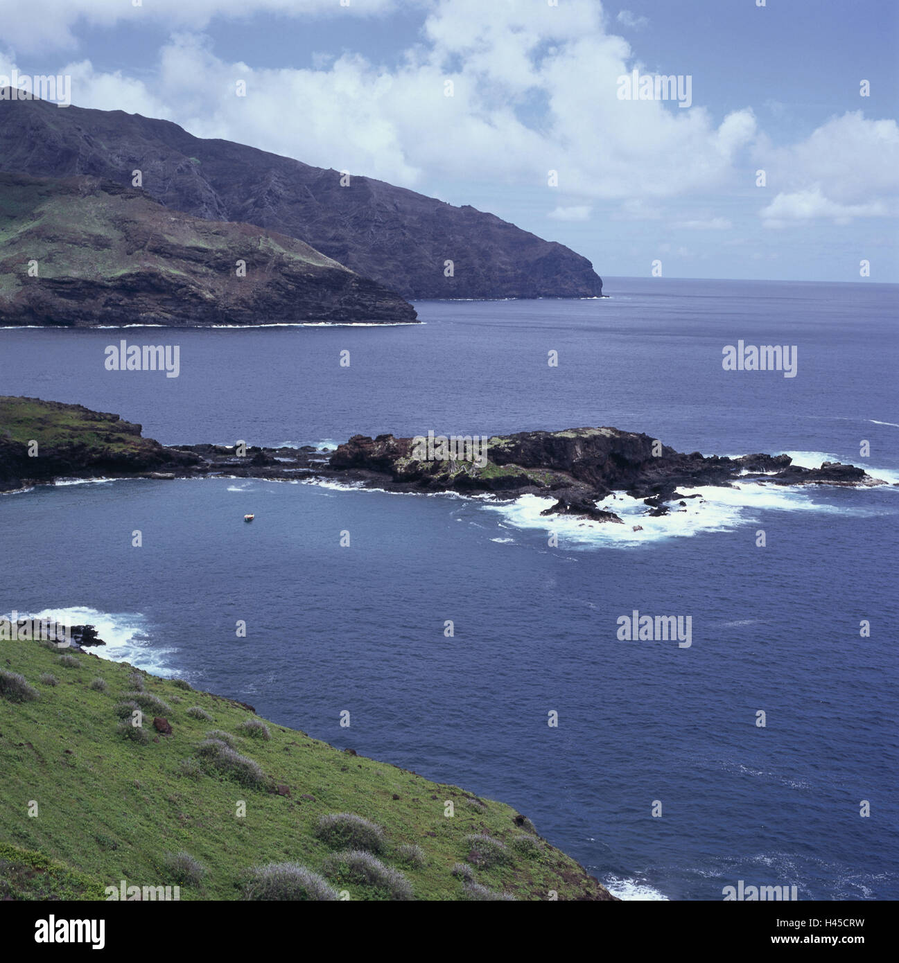 French Polynesia, Ua Huka, Baia Tu Hane, coastal scenery, island, coast ...