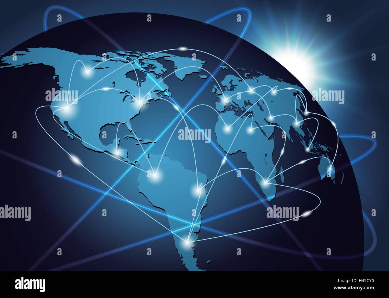 Global network connection background Stock Vector Image & Art - Alamy