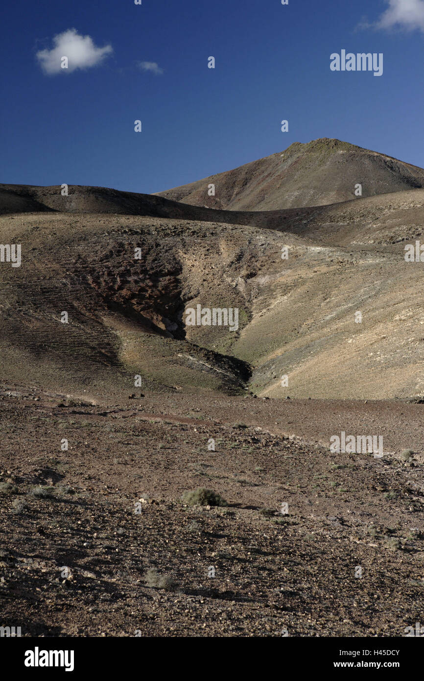 Spain, the Canaries, island Lanzarote, volcano scenery, volcano island ...