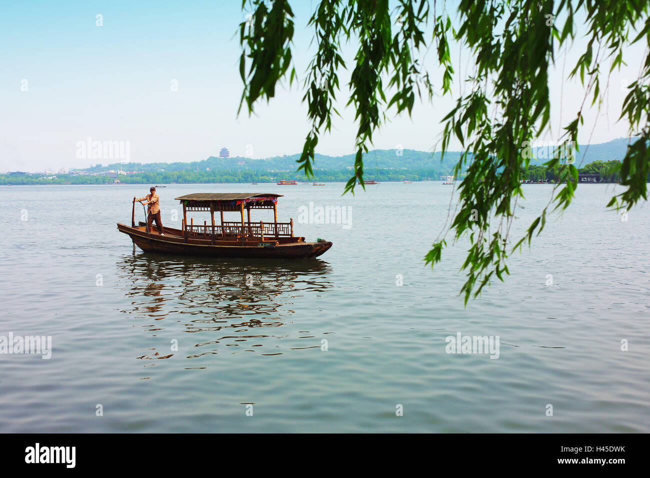 Hangzhou west lake china people hi-res stock photography and images - Alamy