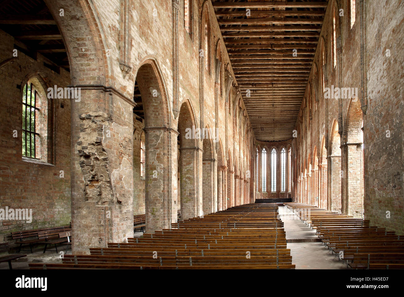 Chorin Abbey, east choir, Chorin, Brandenburg, Germany Stock Photo - Alamy