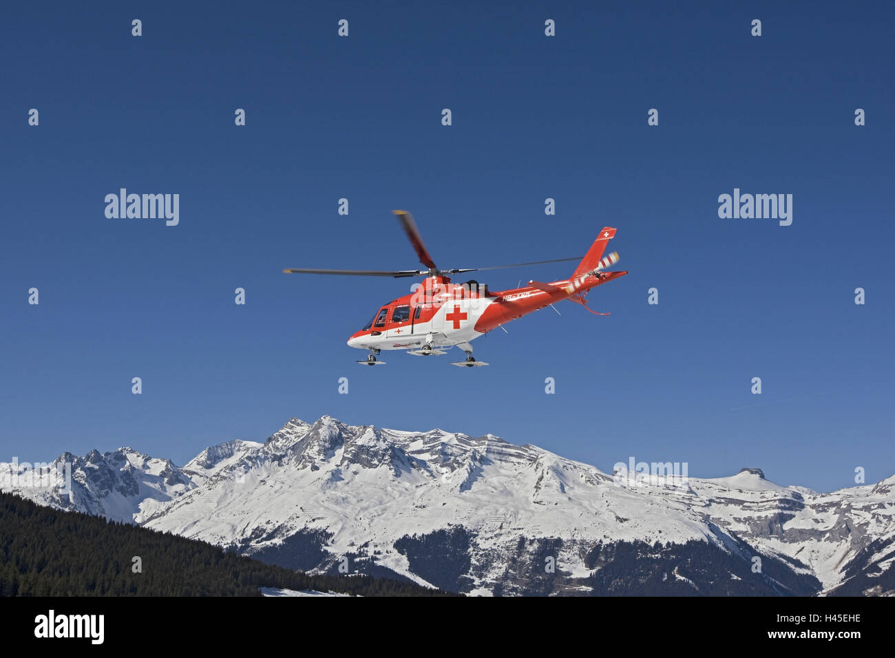 Red cross rescue helicopter hi-res stock photography and images - Alamy