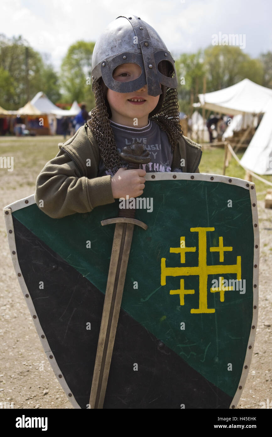 Child knight shield hi-res stock photography and images - Alamy