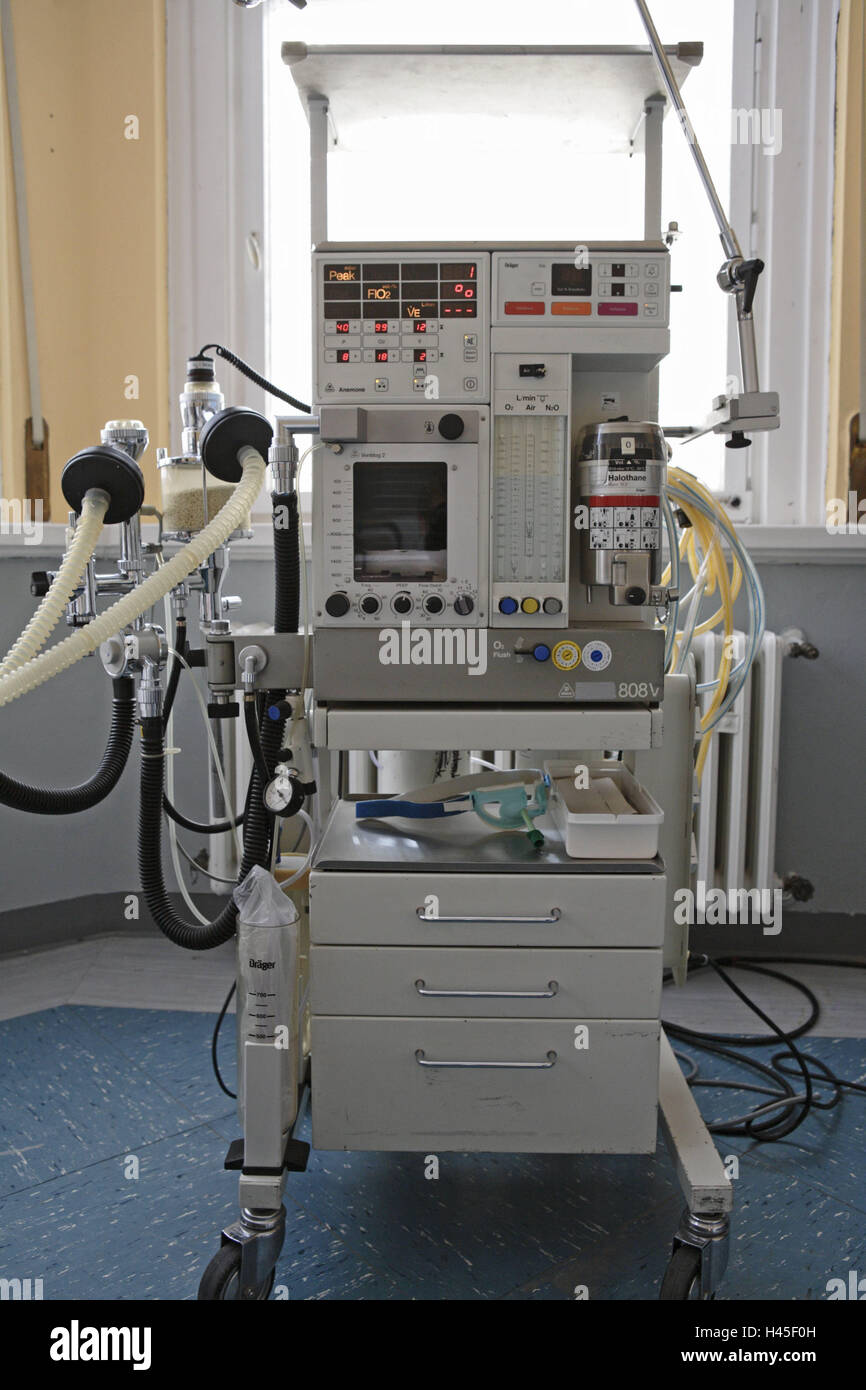 Hospital, anaesthesia device, detail, medicine, clinic, intensive ...
