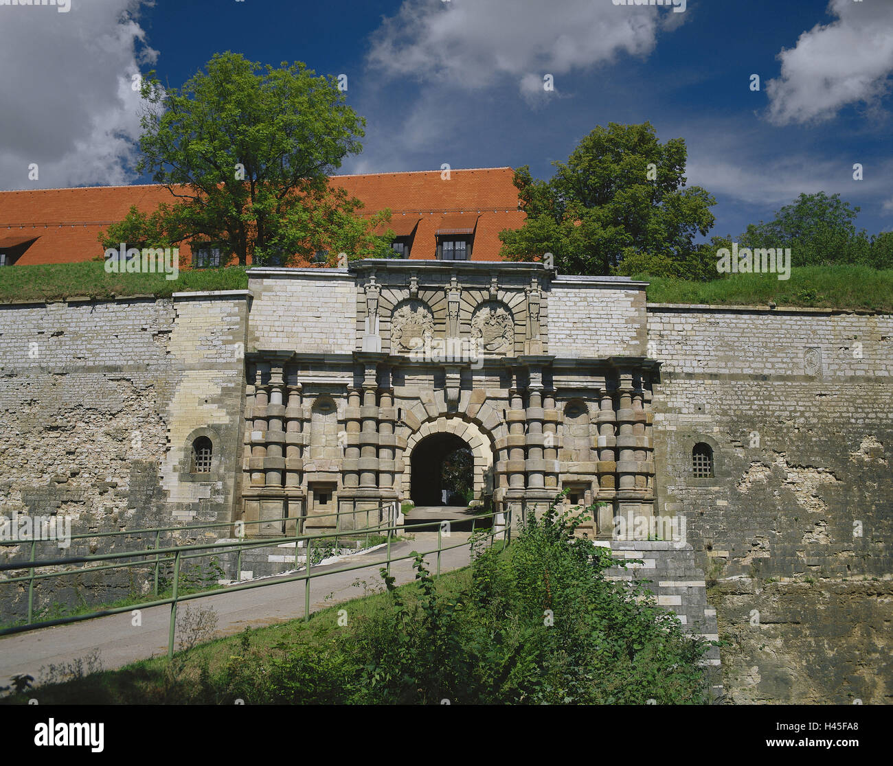 Germany, Bavaria, white castle, castle Wülz, splendour goal, Central ...