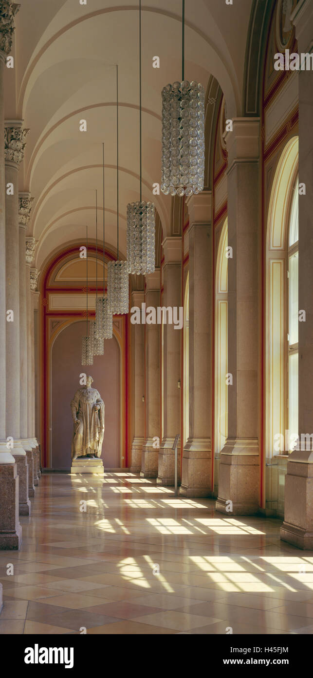 Germany, Upper Bavaria, Munich, Bavarian state library, walk ...