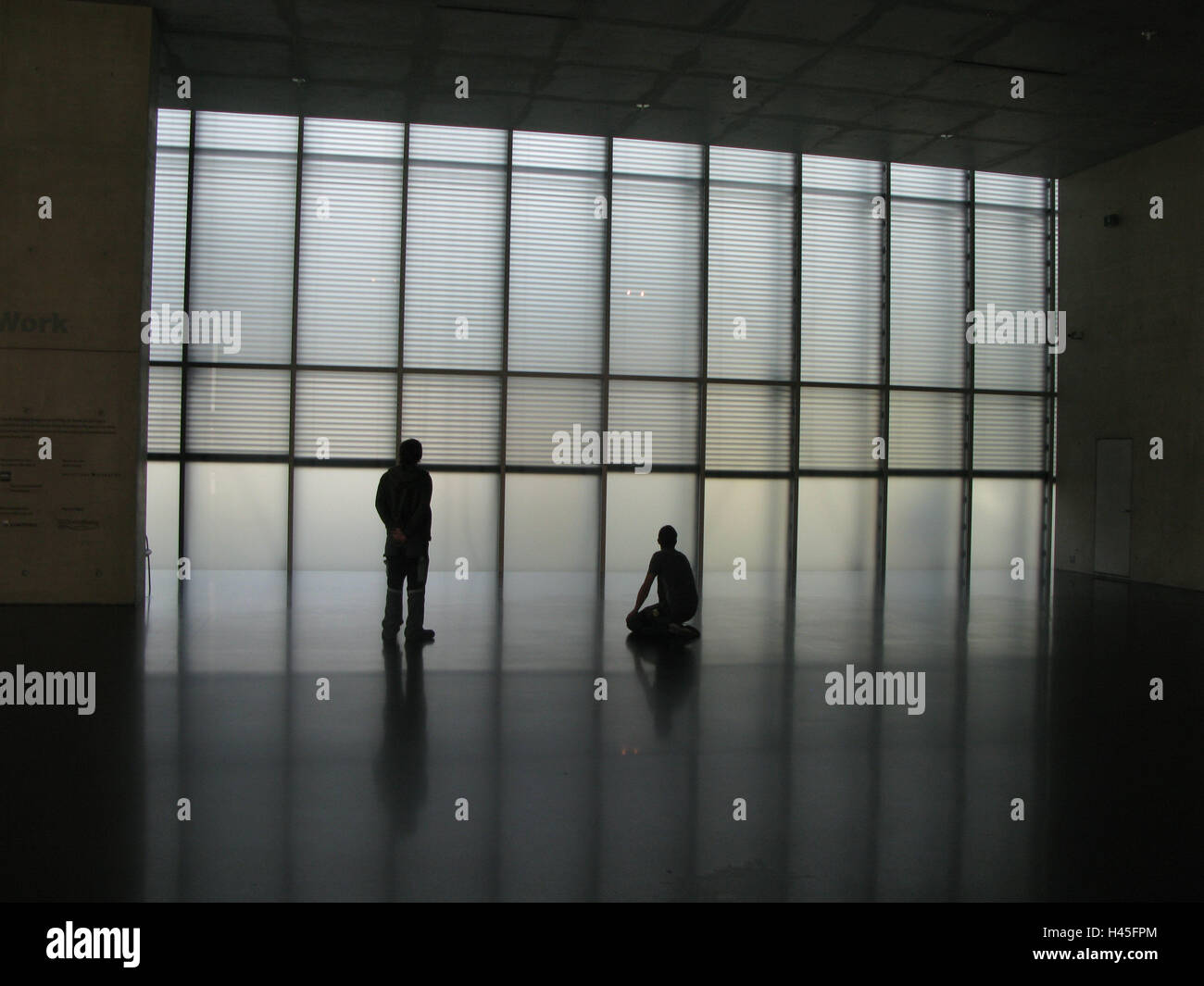 Austria, Bregenz, art house, entrance hall, silhouette, people, no ...