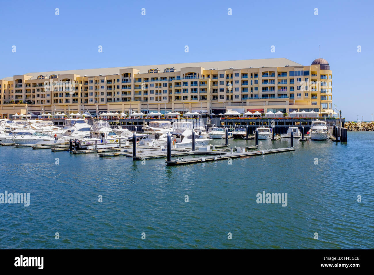 The marina at Glenelg, South Australia's most popular seaside ...