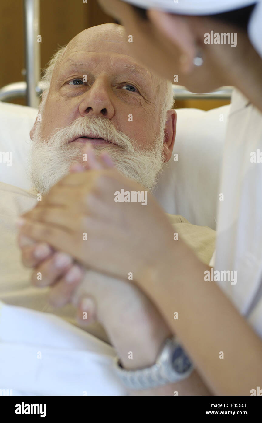 Hospital, patient, nurse, allowance, consolation Stock Photo - Alamy