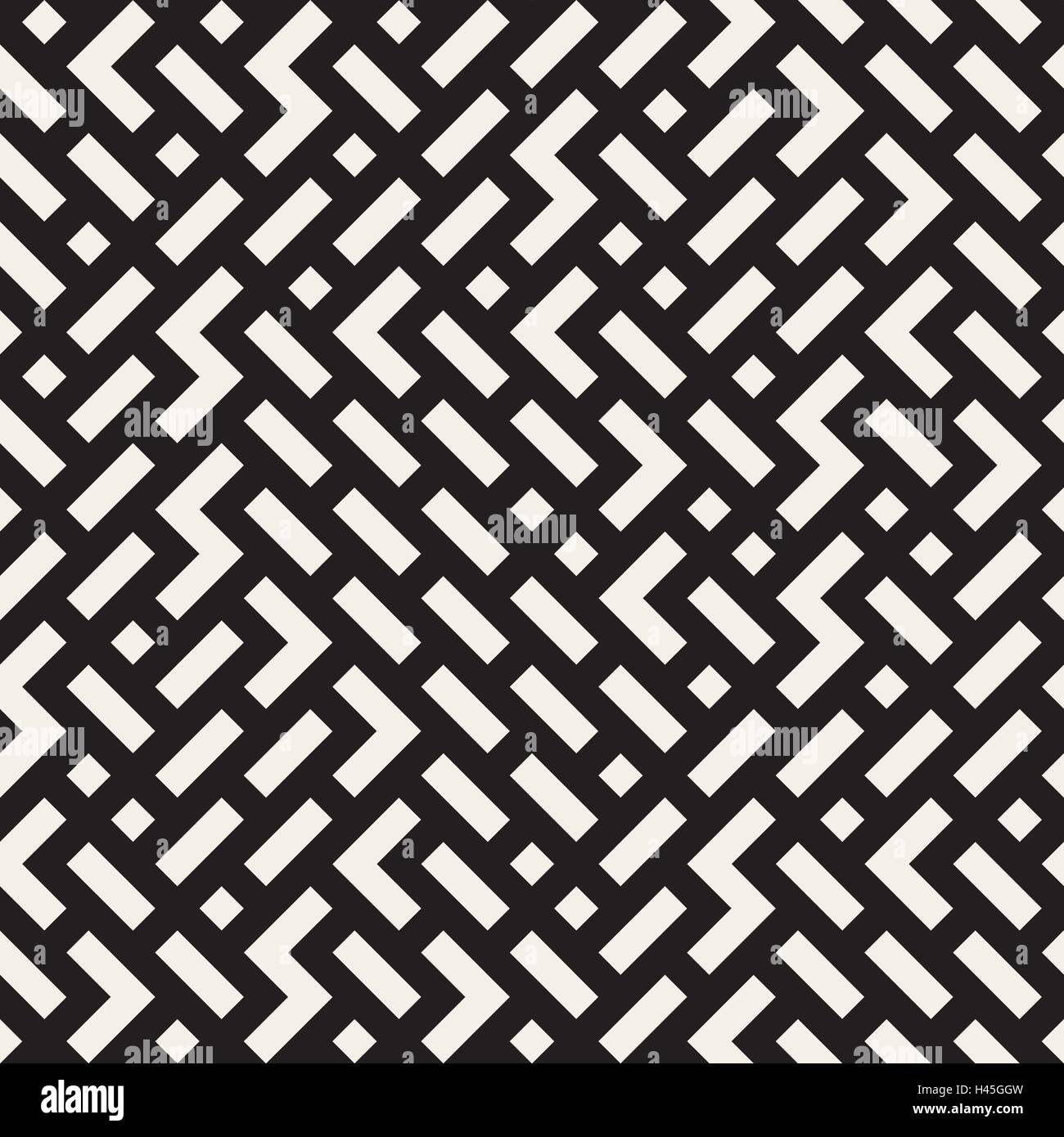 Vector Seamless Black And White Irregular Jumble Geometric Shapes ...