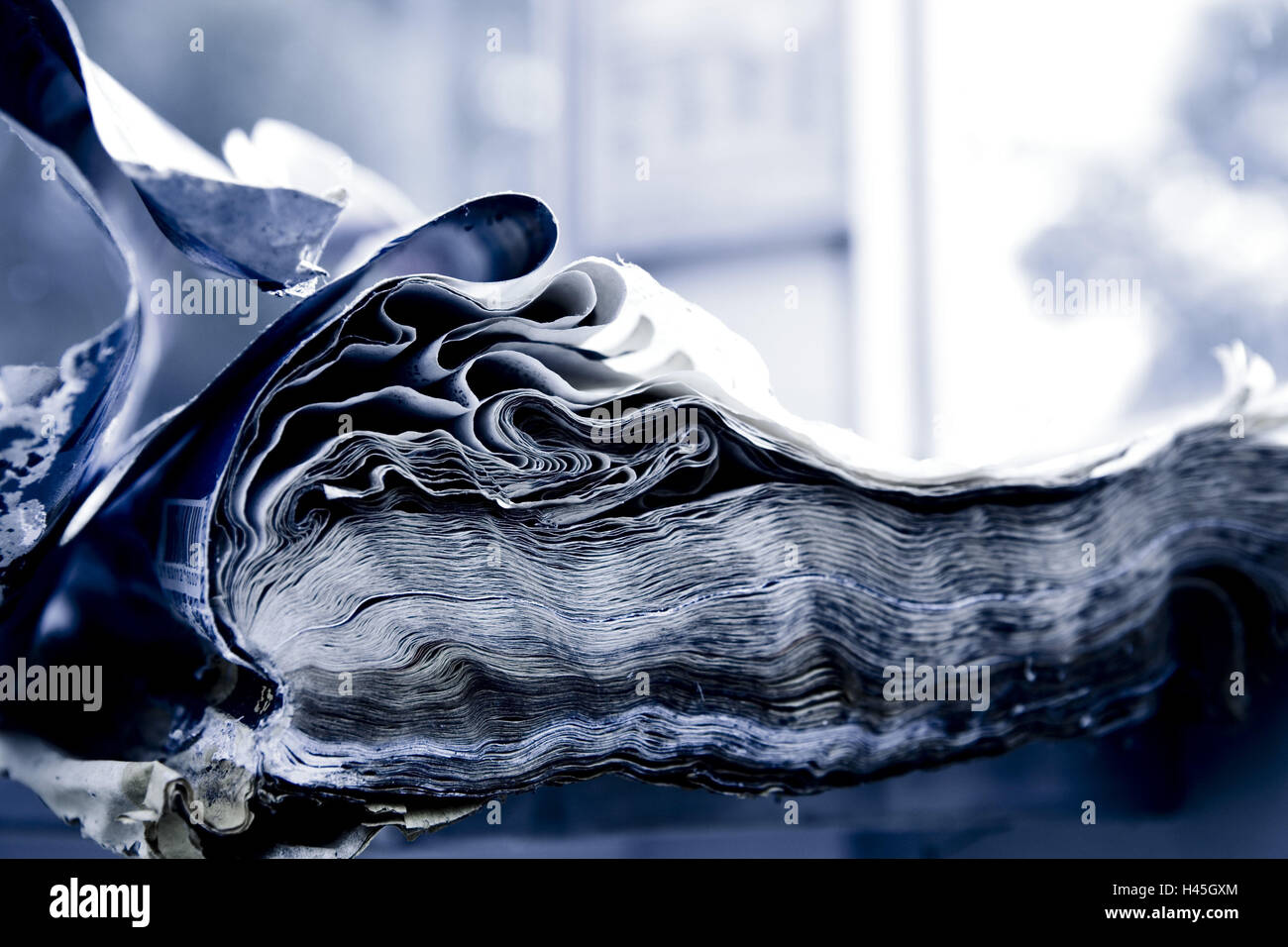 Phone book, sodden, detail Stock Photo - Alamy