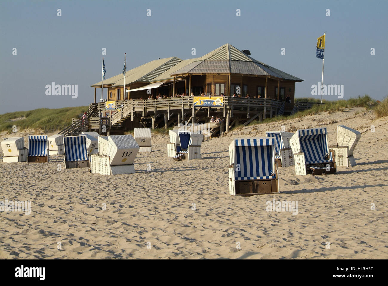 Germany, Schleswig-Holstein, island Sylt, Kampen, beach bar, La Grande ...