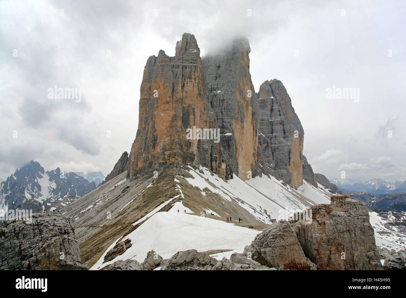 Italy, South Tyrol, the Dolomites, Three pinnacles, Pustertal ...