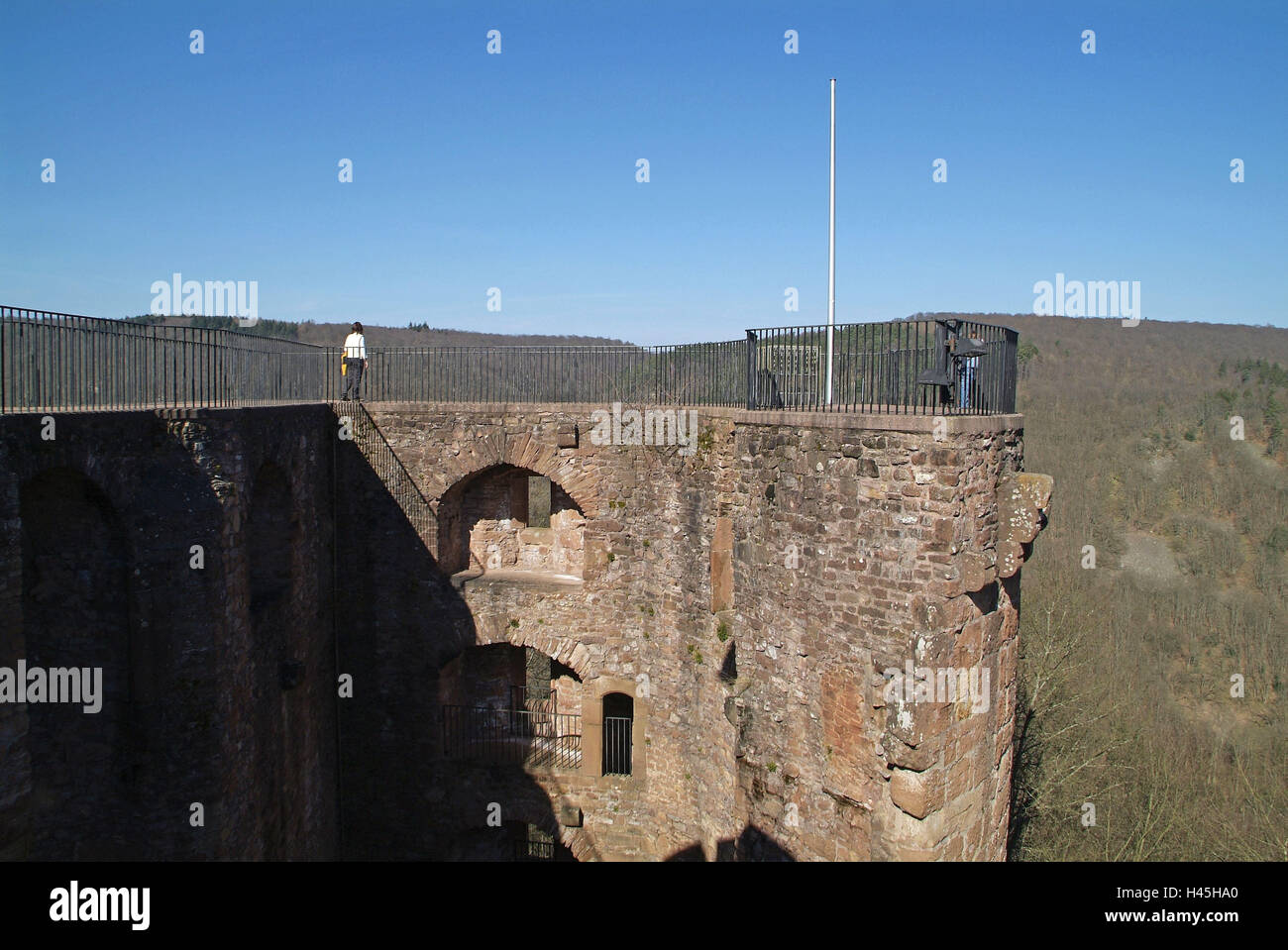 Germany saarland castle ruin montclair hi-res stock photography and images - Alamy