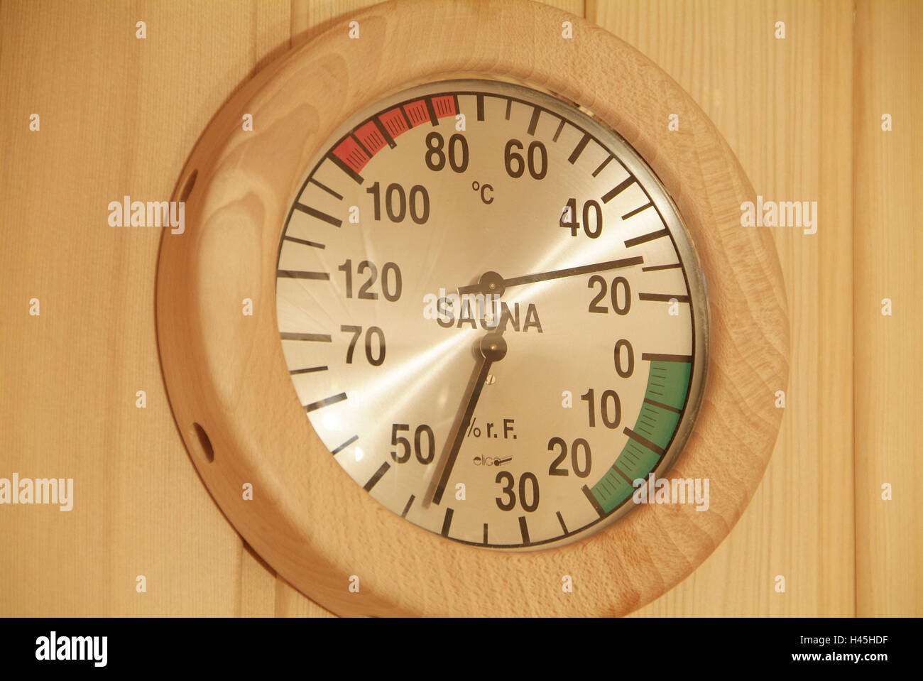 Sauna thermometer hi-res stock photography and images - Alamy