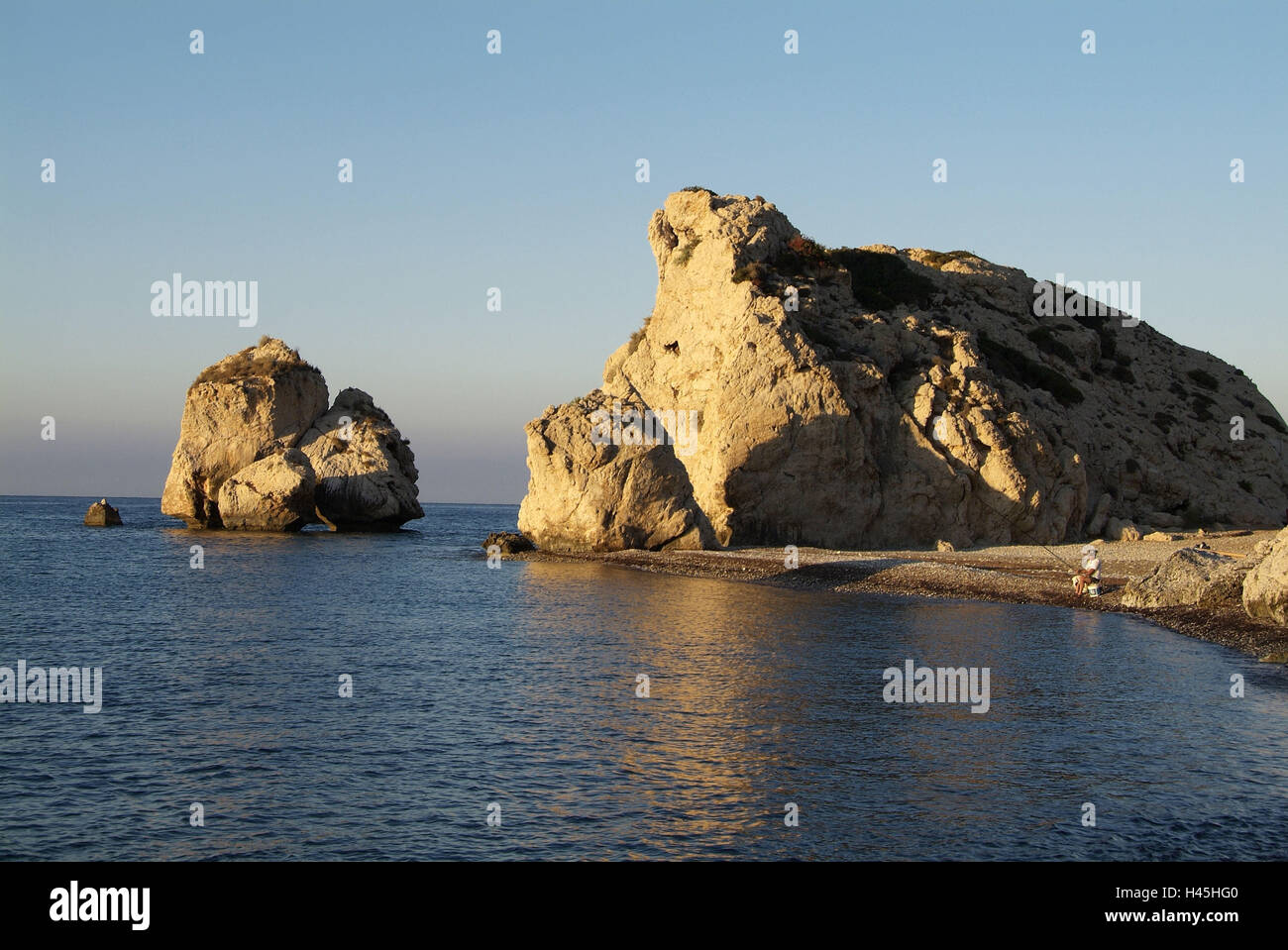 Cyprus, Greek part, Aphrodite's Rock, Petra tou Romiou, rock coast, sea ...