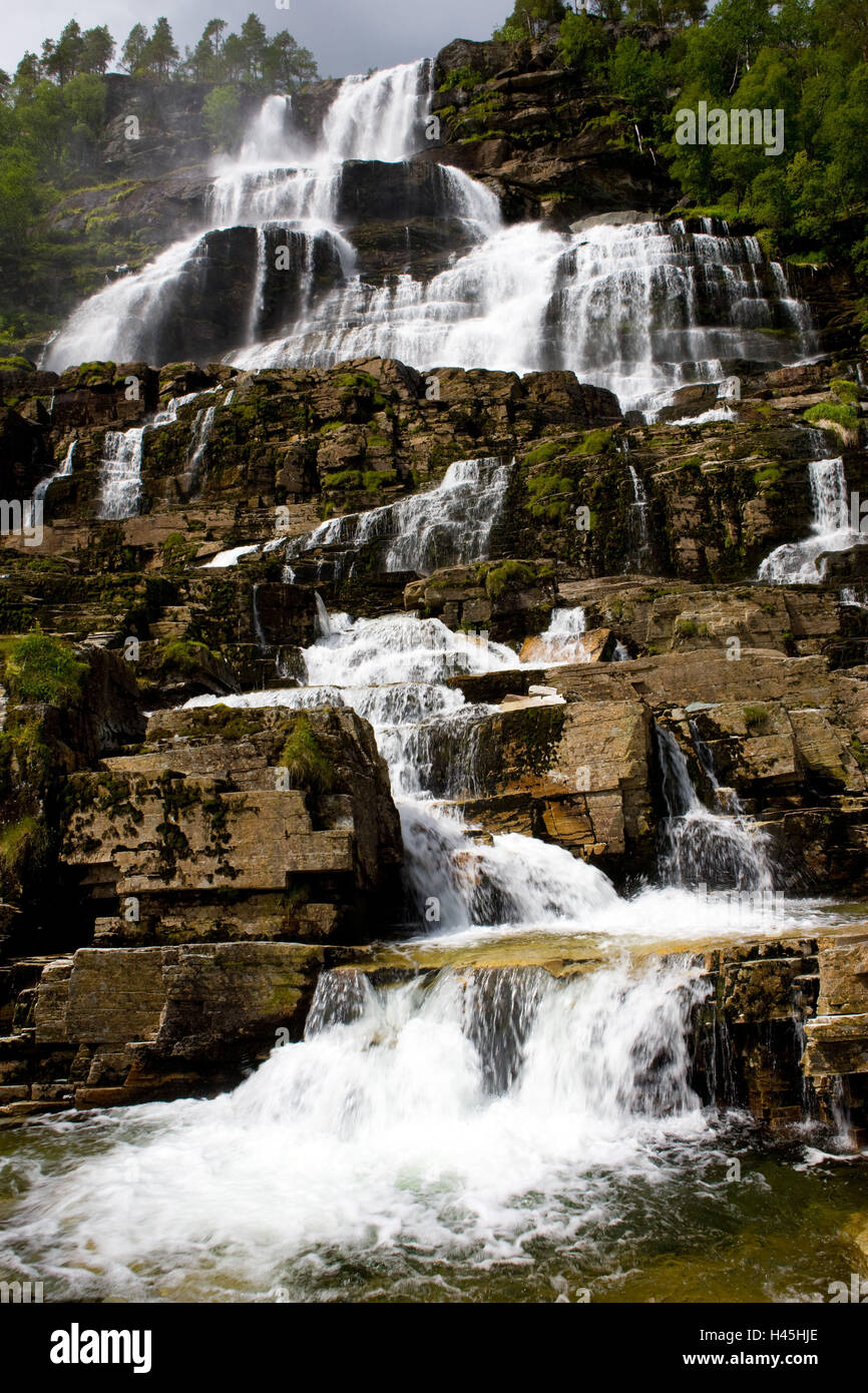 Norway, Tvindefossen, waterfall Stock Photo - Alamy