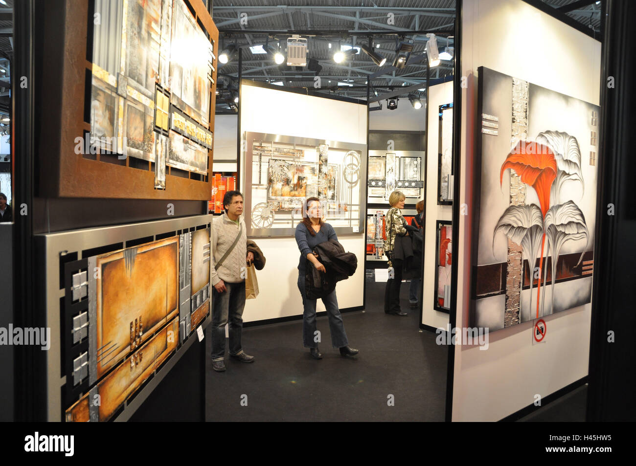 Exhibit, gallery, 3D, airbrush technology Stock Photo - Alamy