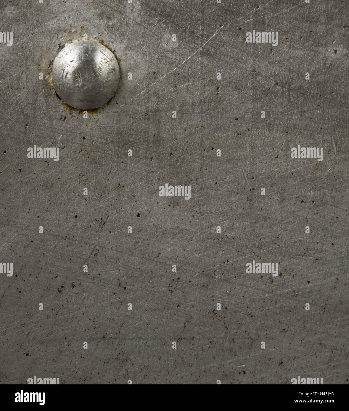 texture of the old aluminum surface with rivets, corrosion, scratches ...